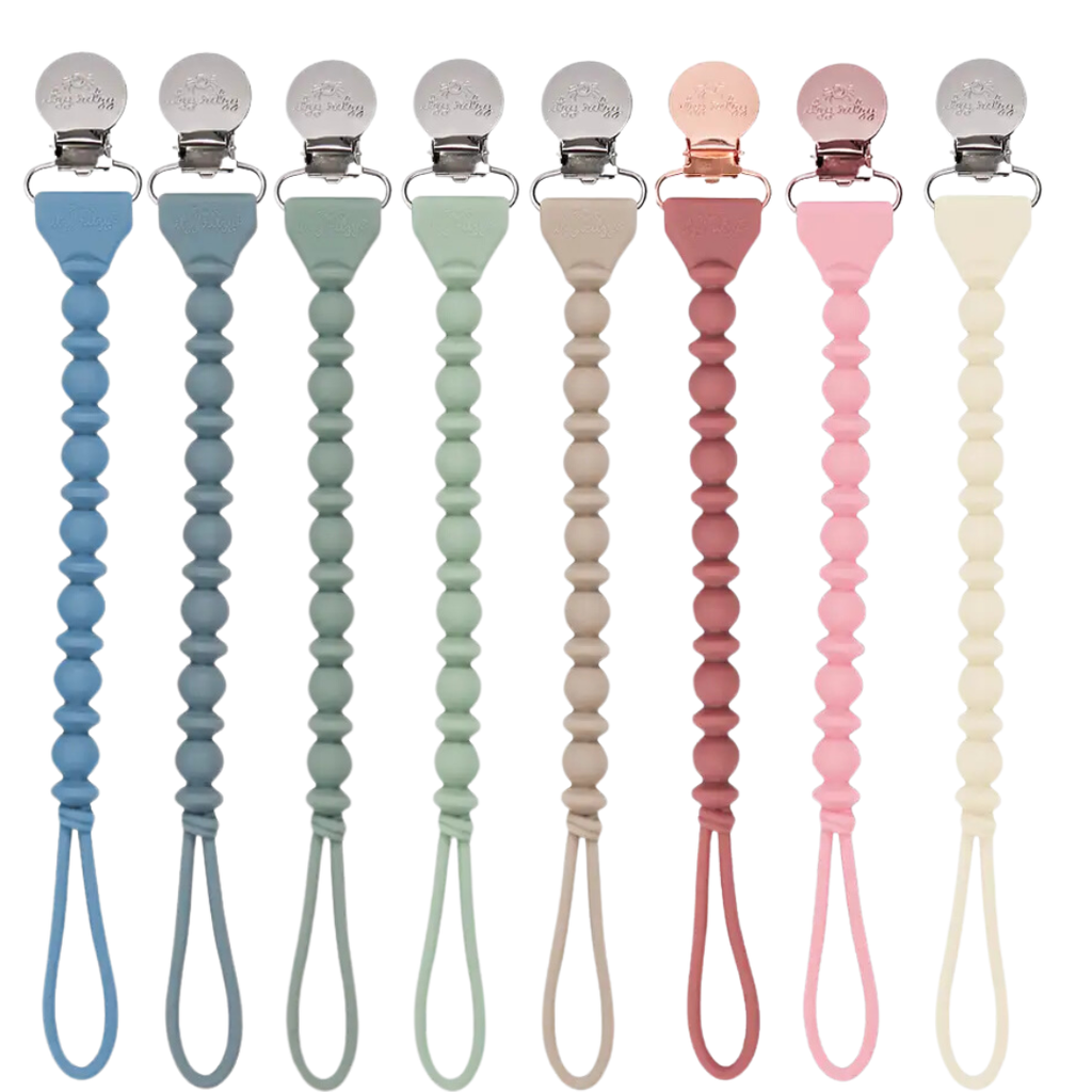 Sweetie Strap™ Silicone One-Piece Pacifier Clips – Crib & Kids