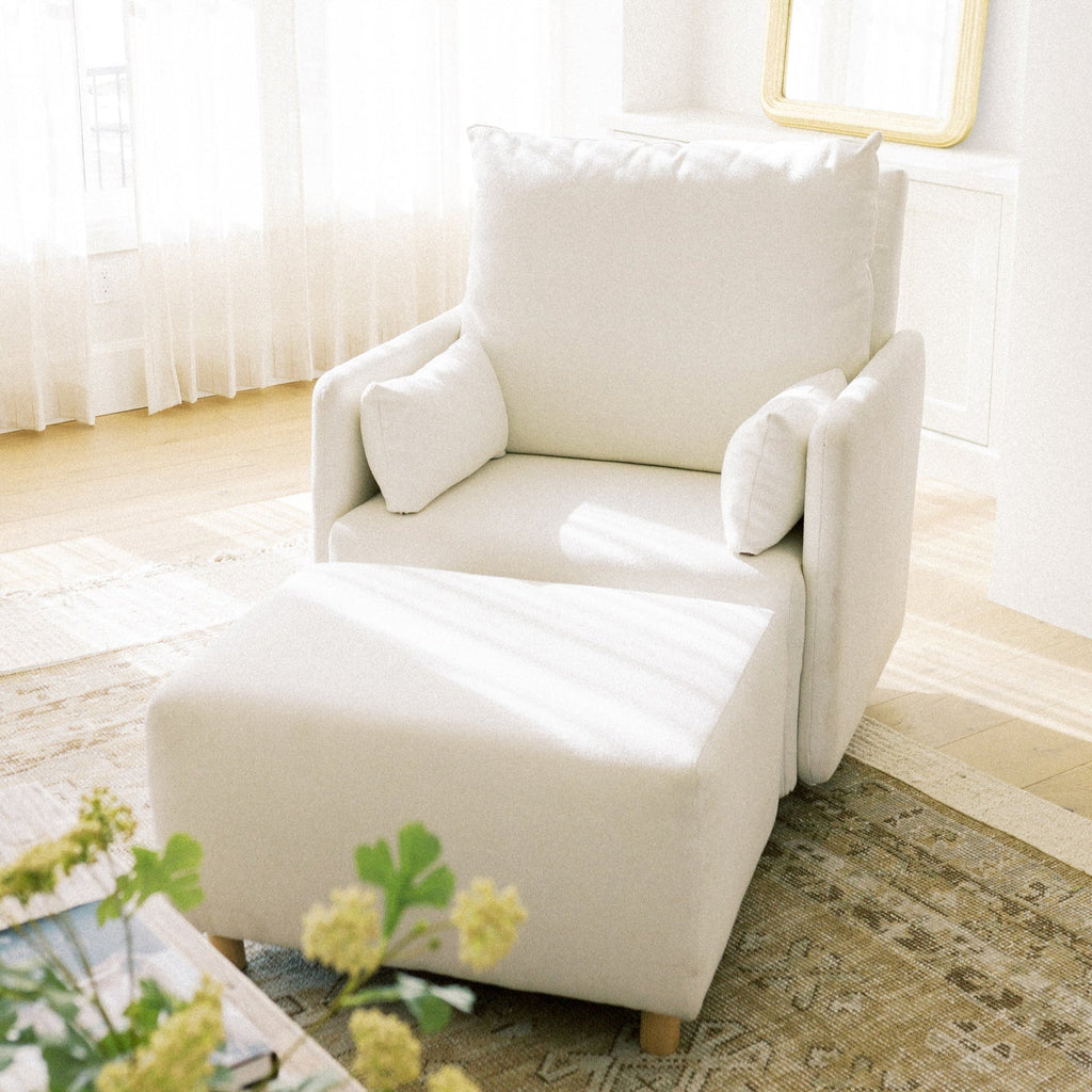 Oilo Ollie: A Chair and a Half Swivel Nursery Glider with Back Recline ...