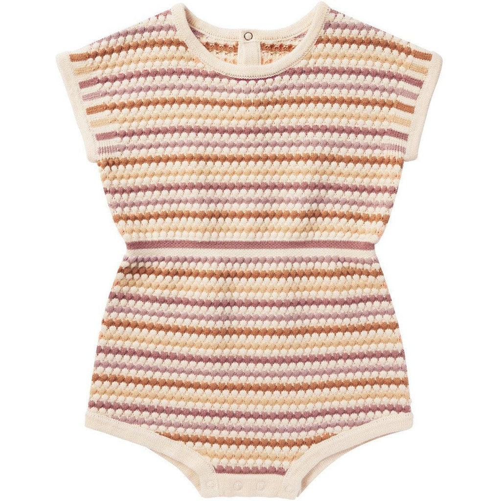 Rylee + Cru Kai Romper | Honeycomb Stripe – Crib & Kids