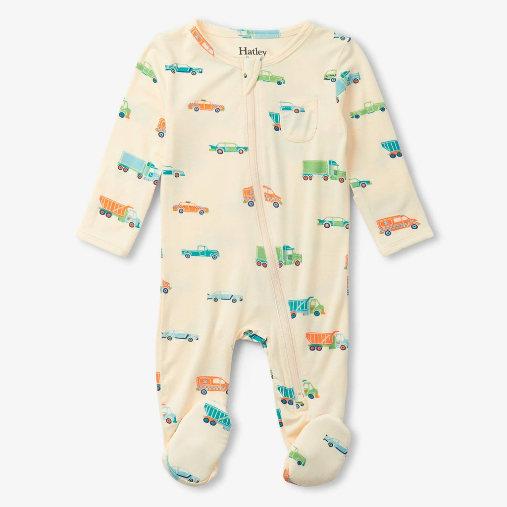 Hatley Dinky Cars Bamboo Coverall – Crib & Kids