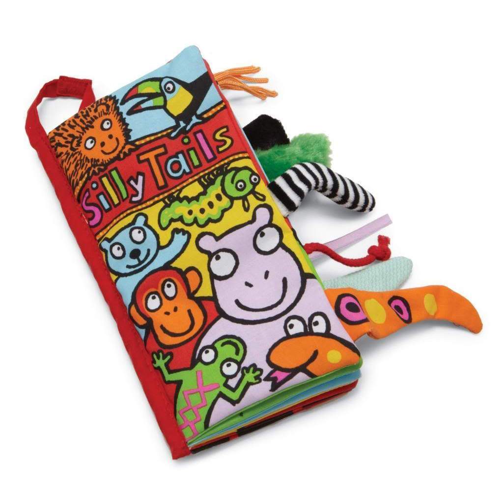 Jellycat Silly Tails Soft Book – Crib & Kids
